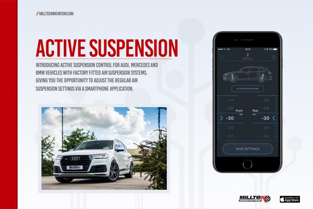 Milltek Eksos Milltek - Active Suspension Control til Audi RS7 | QWT